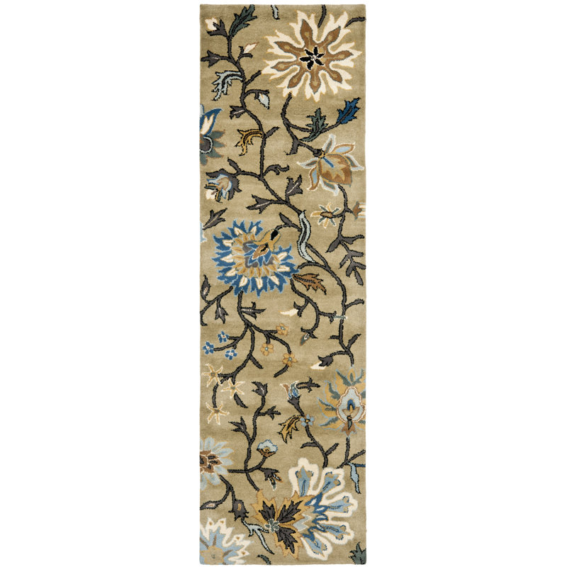 Safavieh Jardin Hand Tufted Wool Floral Rug | Wayfair