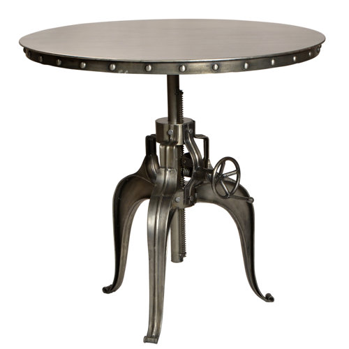 17 Stories Yavonia Round Metal Dining Table & Reviews | Wayfair