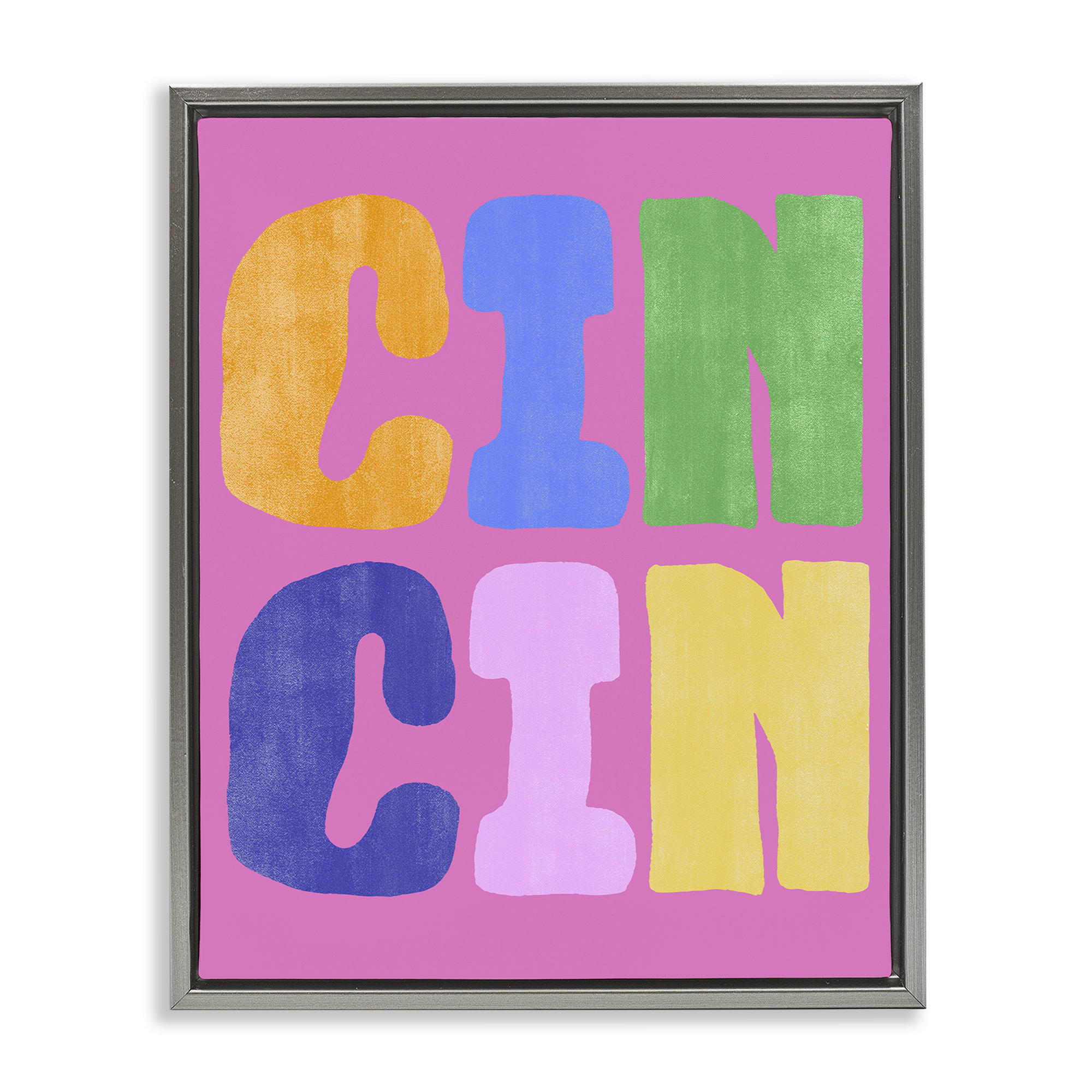Latitude Run® Cin Cin Watercolor Style Framed Floater Canvas Wall Art ...