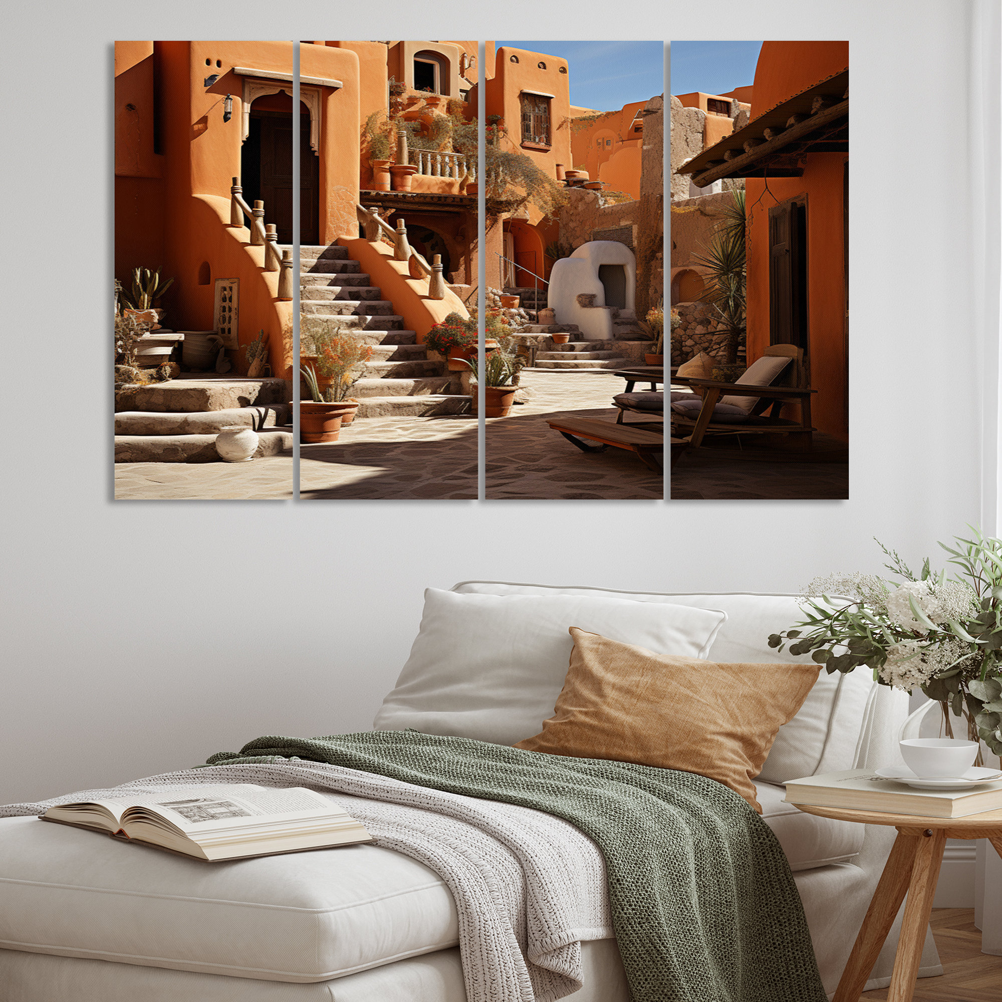 Ebern Designs Egypt Nubian Essence I - Egypt Wall Art Print - 4 Panels ...