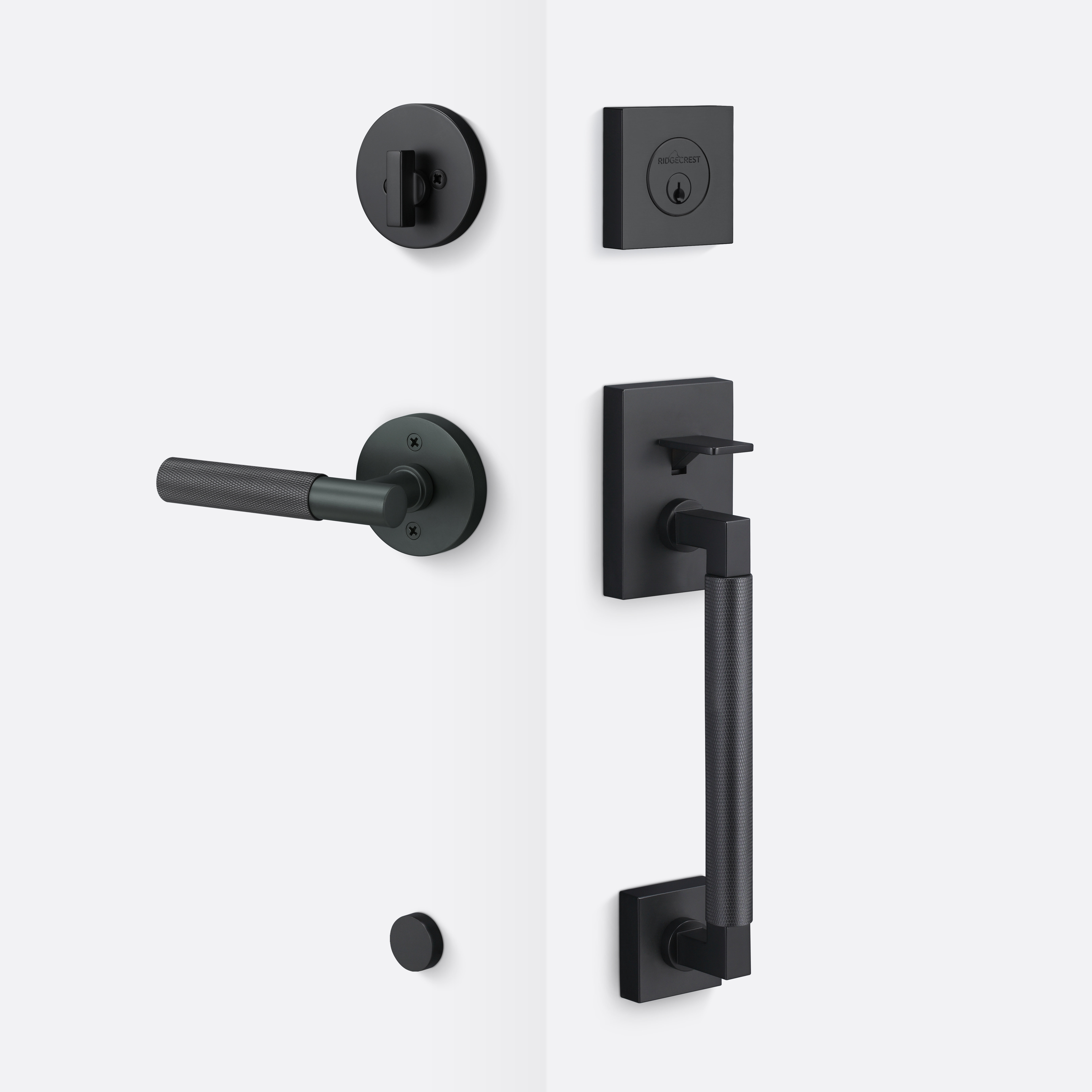 Sure-Loc Hardware Roma Handleset With Aspra Trim And Knurled Grip ...