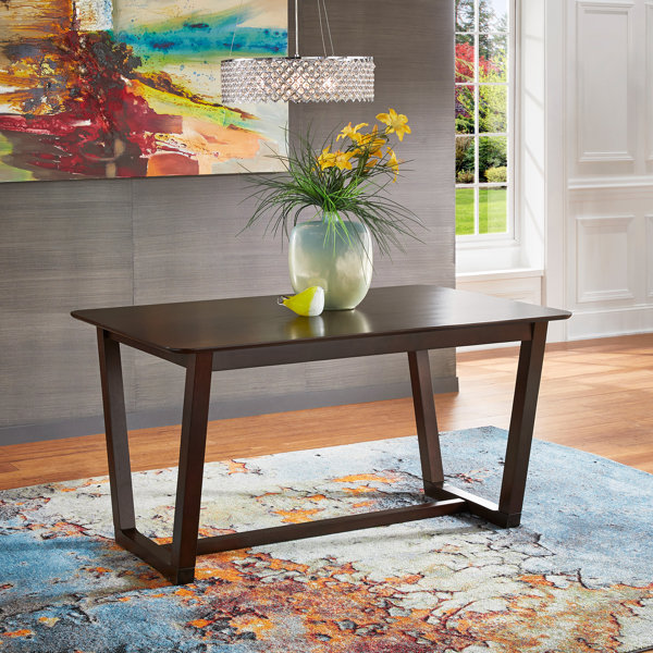 Winston Porter Lindo Walnut Finish Dining Table - Wayfair Canada