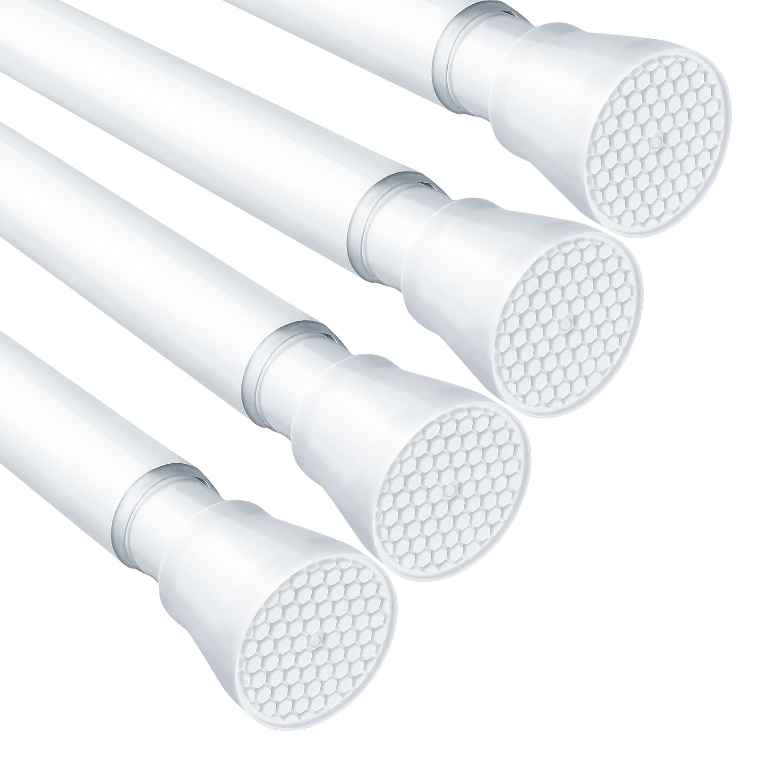 TWDAI No-Drill Adjustable Spring Tension Curtain Rods - Heavy Duty 7/8 ...