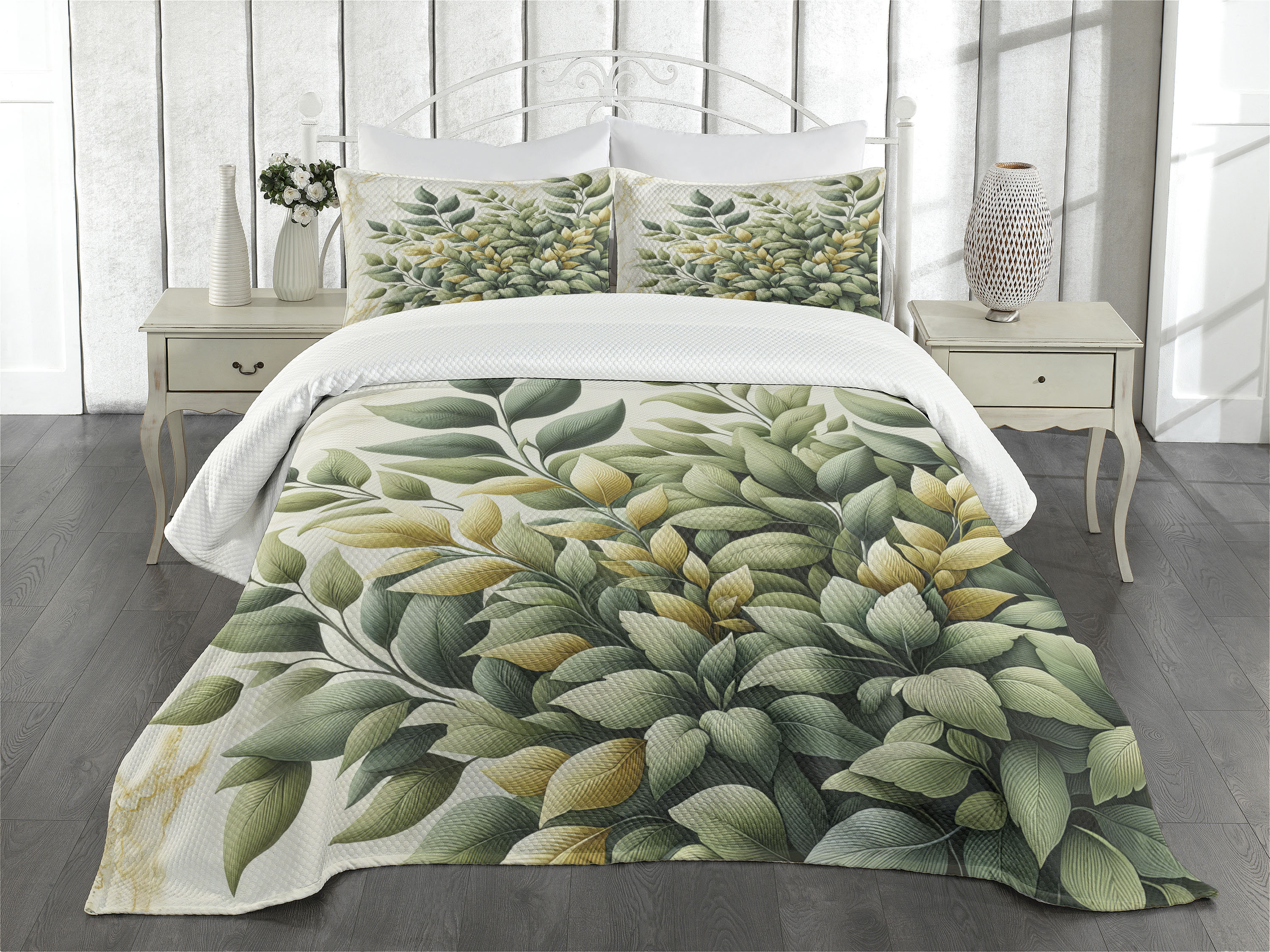 Ambesonne Floral Coverlet Set | Wayfair