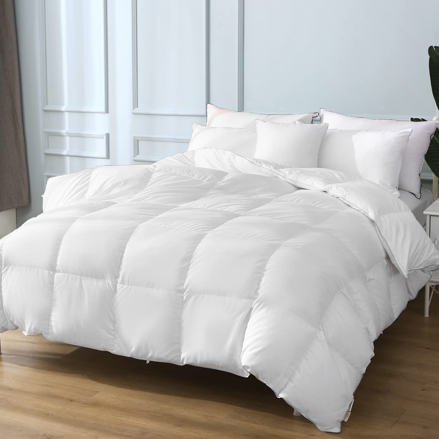 Alwyn Home All Season Feather Down Comforter Hotel Collection Duvet ...