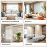 Rebrilliant Curtain Track/Rail, Ceiling Mount Rail Set with Roller ...