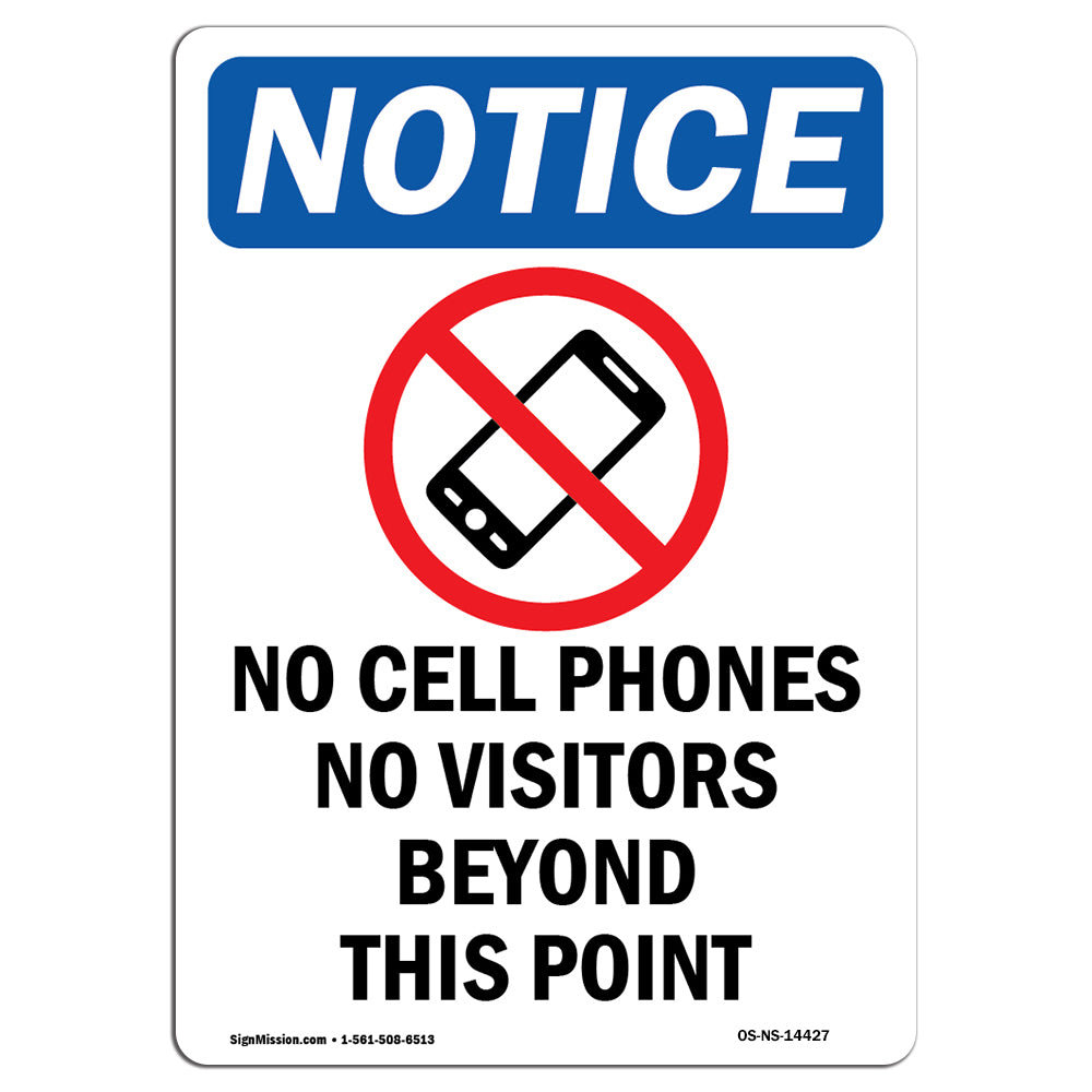 SignMission No Cell Phones No Sign with Symbol | Wayfair
