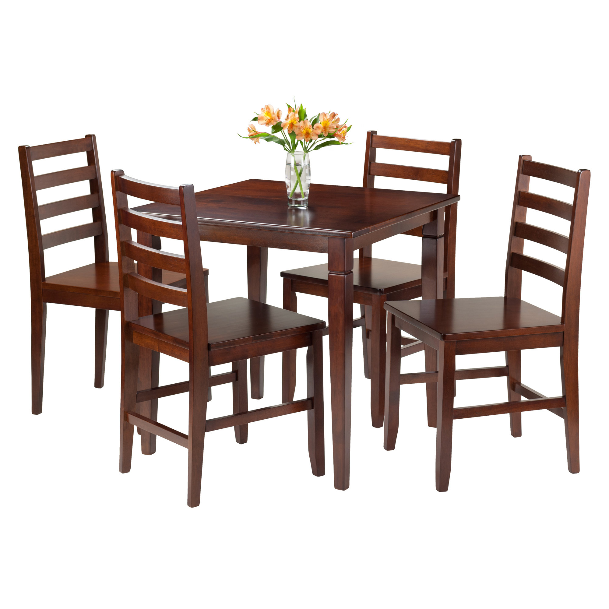 Red Barrel Studio® Sova 5 - Piece Solid Wood Dining Set & Reviews | Wayfair