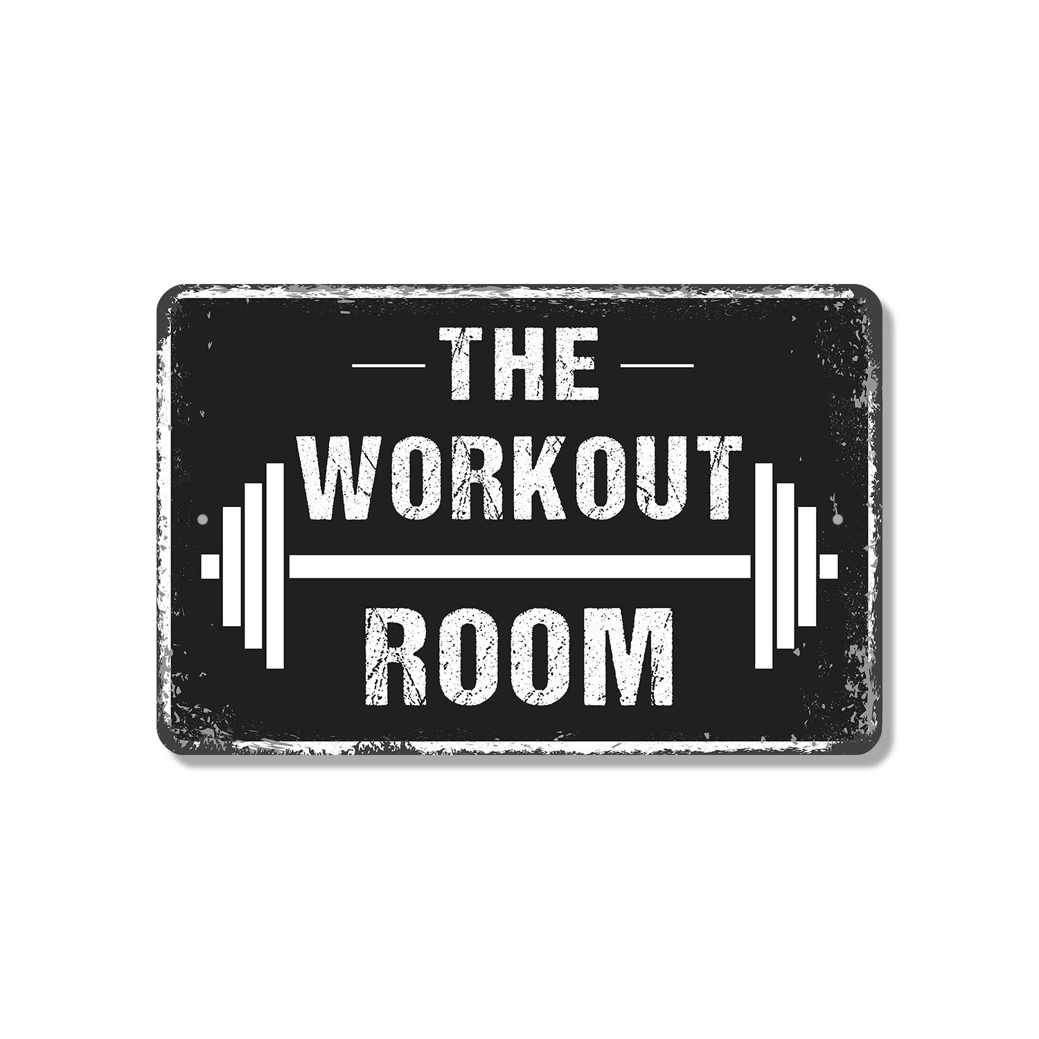 SignMission Workout Room Vintage Style 10 Inch x 14 Inch Plastic Sign ...
