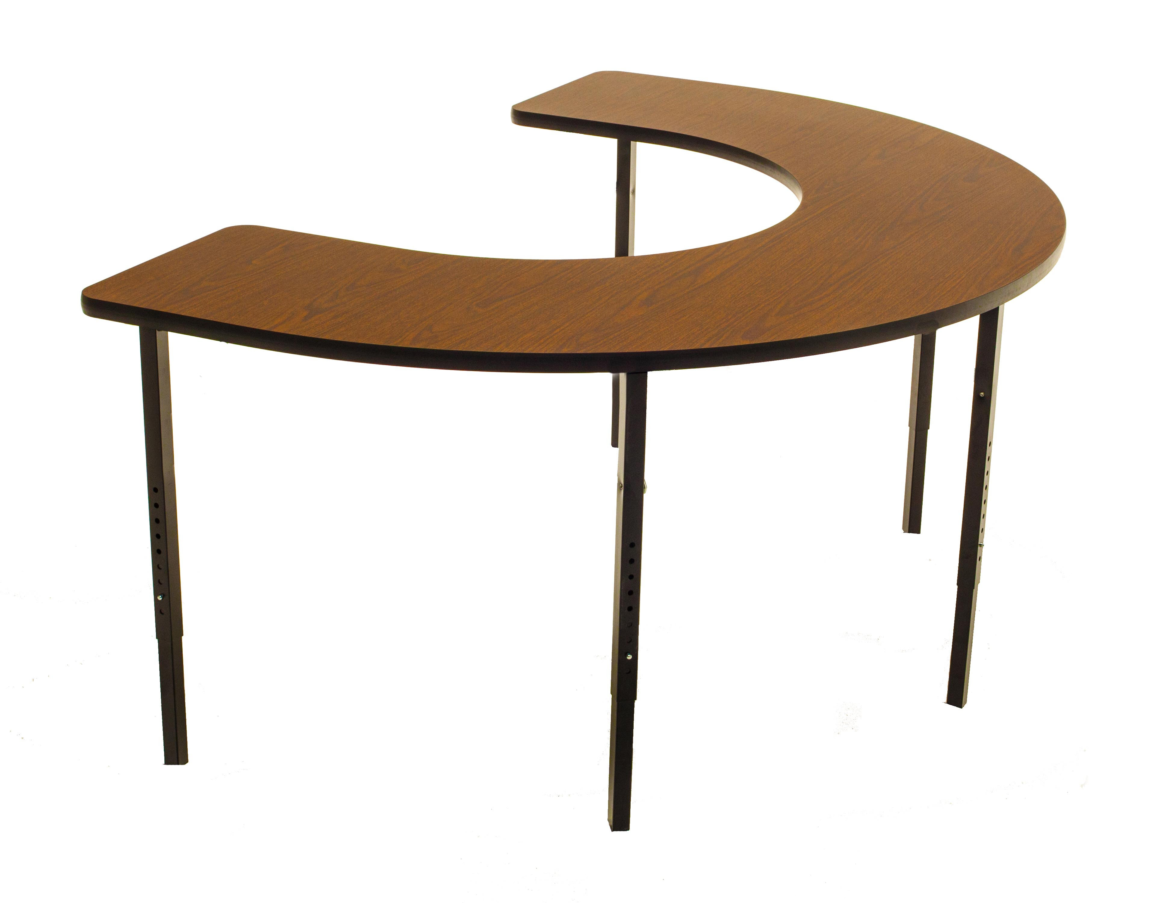 AmTab Manufacturing Corporation 72" x 48" Horseshoe Activity Table ...