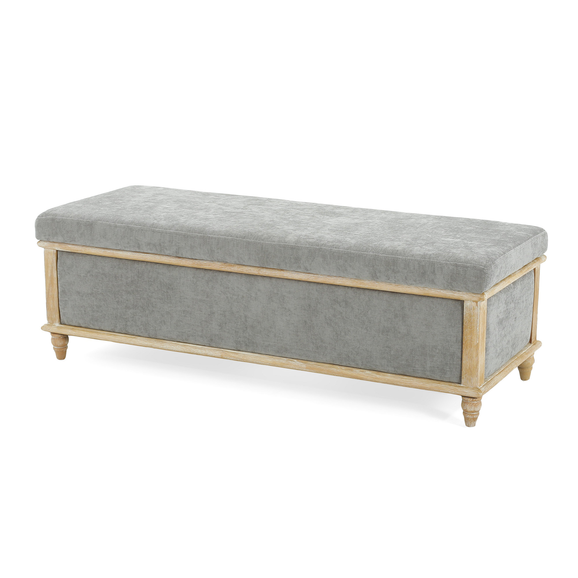 Latitude Run® OSGOOD GRAY STORAGE OTTOMAN | Wayfair