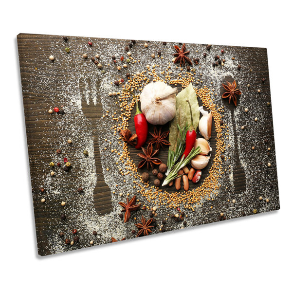 Ebern Designs Kitchen Food Place Mat - Wrapped Canvas Photograph ...