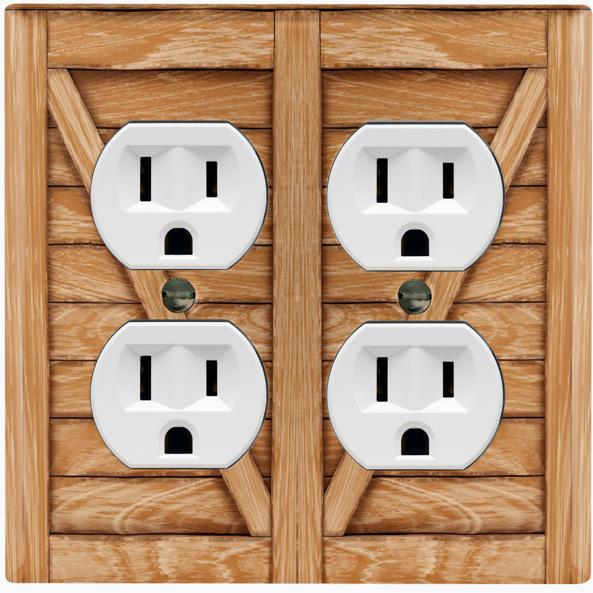WorldAcc Nature Themed 2 - Gang Duplex Outlet Standard Wall Plate | Wayfair