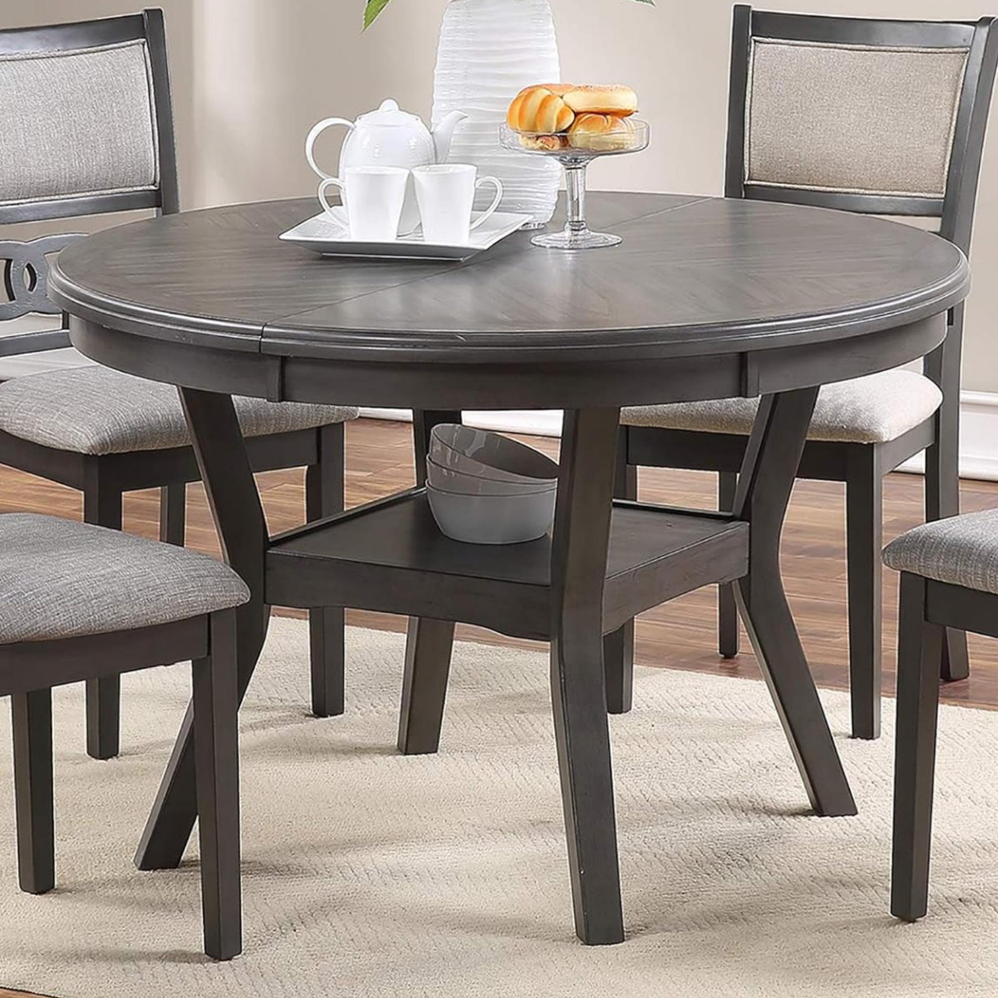 Darby Home Co Furniture Grey Oak Rubber wood MDF Round Table - Wayfair ...