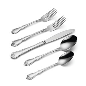 Oneida True Rose 20 Piece Everyday Flatware Set & Reviews | Wayfair