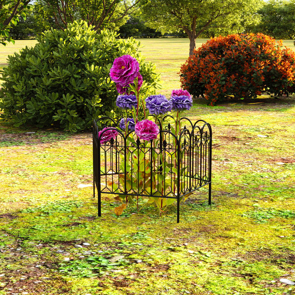 FUFU&GAGA 24Inx10ft Garden Fence Outdoor Decorative Fencing Landscape ...