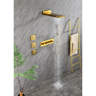 BalmyBoulevard Gold Shower With 3 Body Sprays & Handheld, Wall Mounted ...