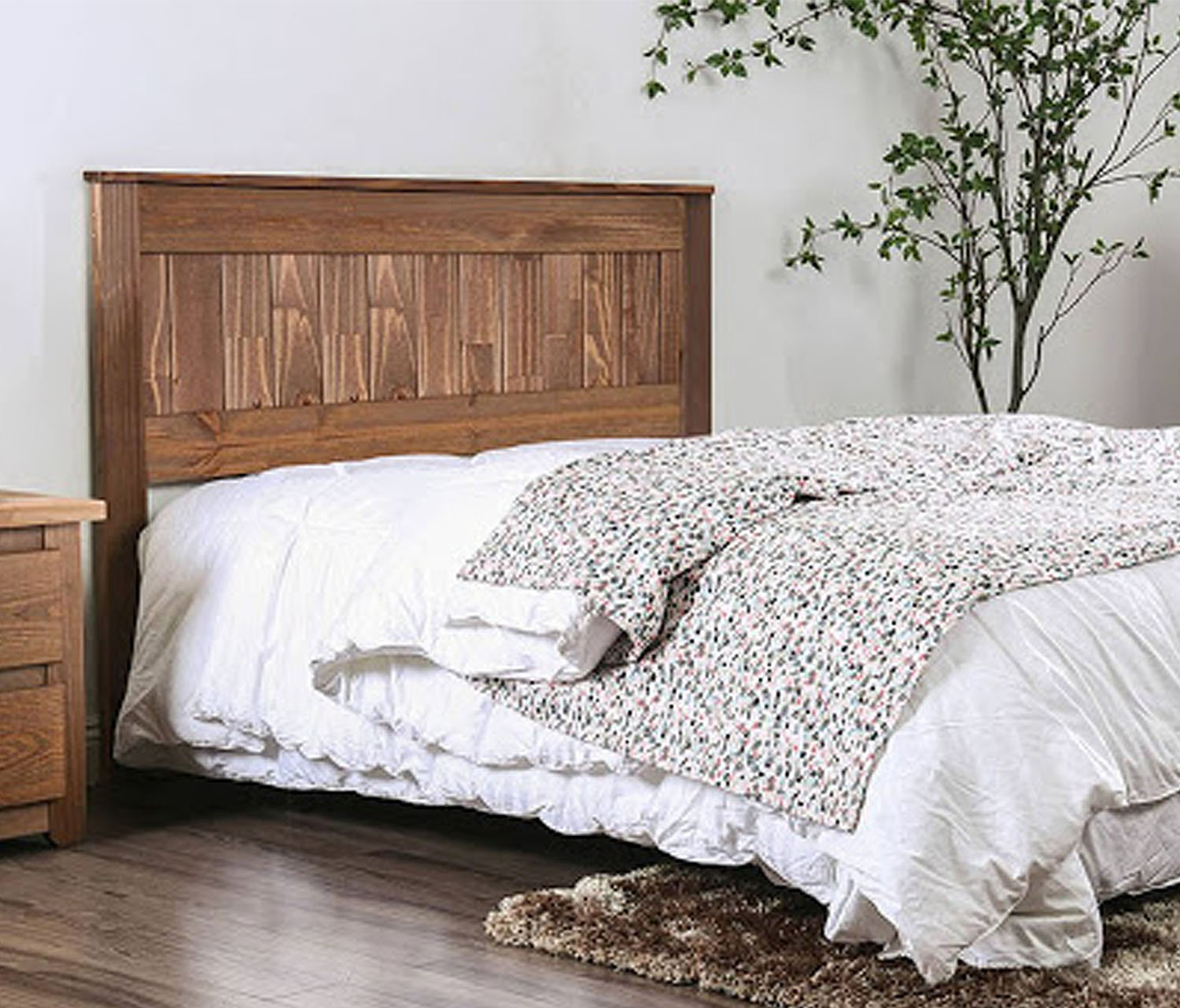 Loon Peak® Bleecker Solid Wood Panel Headboard | Wayfair