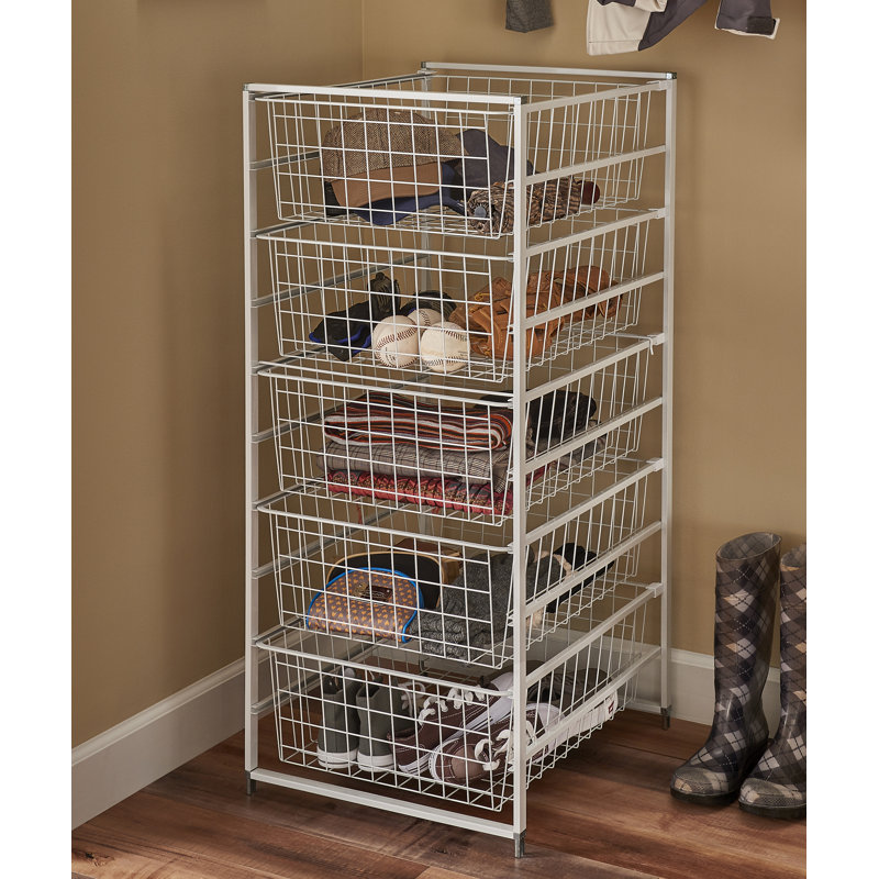ClosetMaid 5-Drawer Wire Basket Organizer Storage Chest & Reviews | Wayfair
