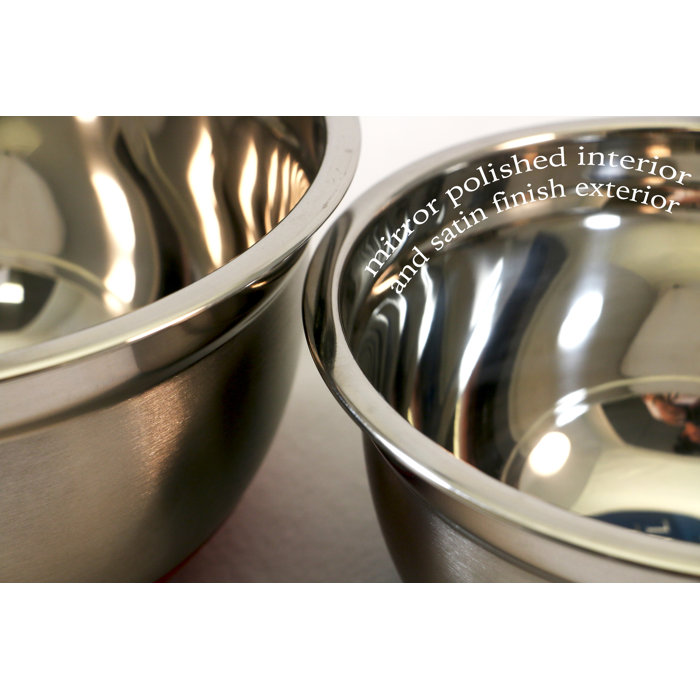 Cook Pro Stainless Steel Nested Mixing Bowl Set & Reviews | Wayfair
