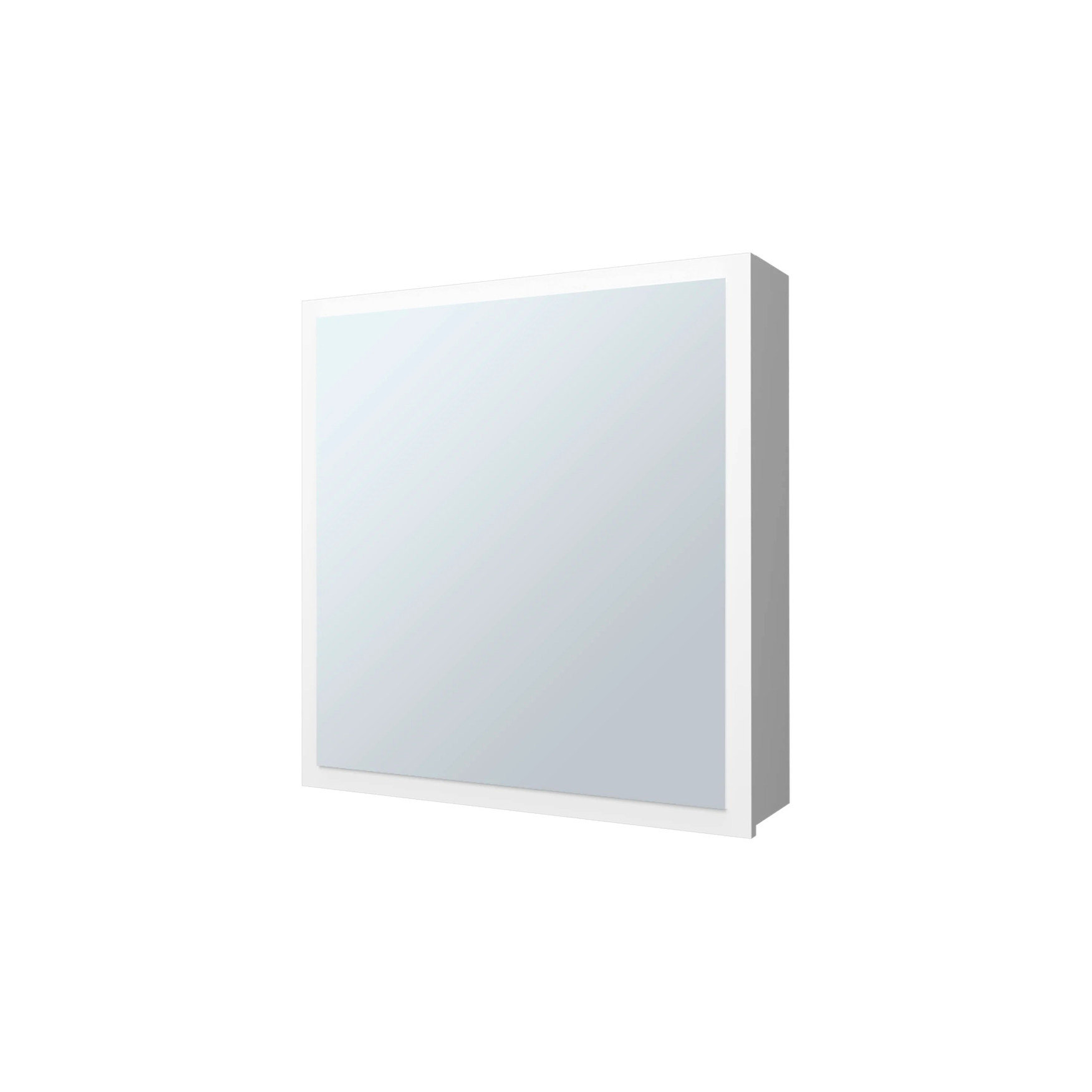 Latitude Run® Bathroom Mirror Cabinet In White With Three Internal ...