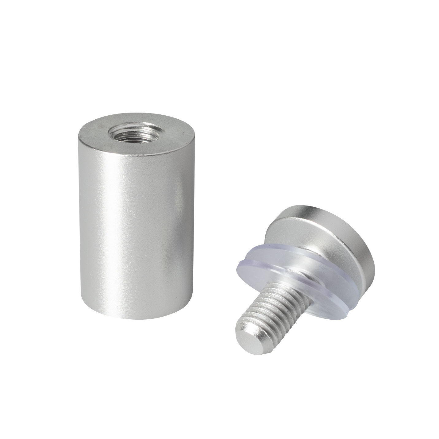 Outwater Sign Standoff 1" Diameter X 1-1/2" Barrel Length Silver ...