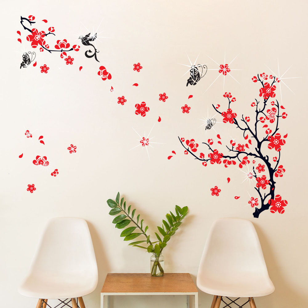 Walplus Blossom and Swarovski Wall Decal | Wayfair