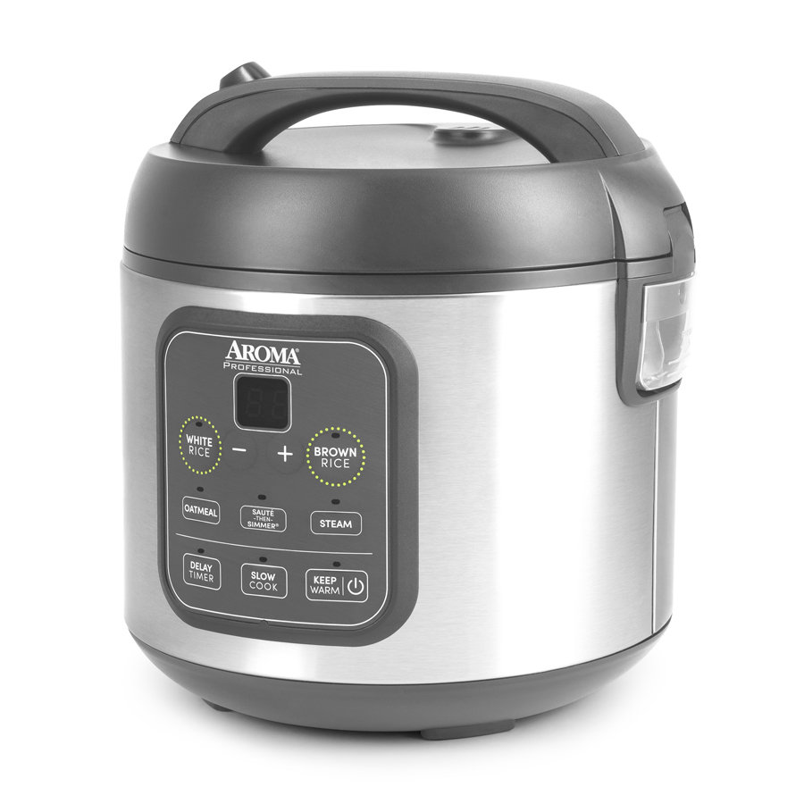 Aroma Housewares Professional 4-Cup (Uncooked) / 8-Cup (Cooked), 2Qt ...