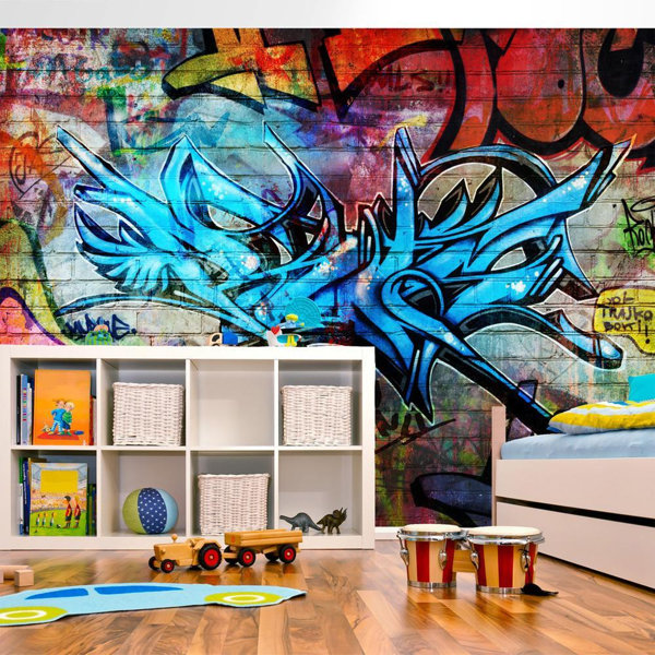 Fly Trend King, LLC Wallpaper - Graffiti Street Art - Art Crime | Wayfair