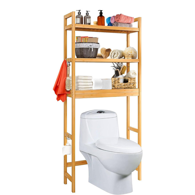 Latitude Run® Ladonya Solid Wood Freestanding Bathroom Shelves | Wayfair
