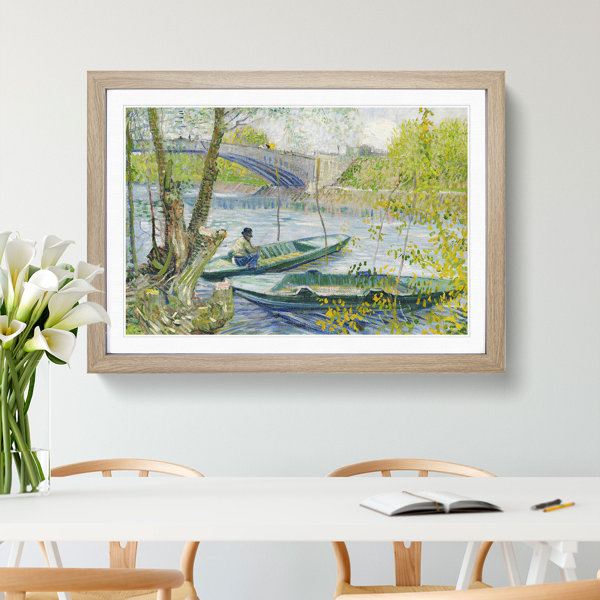 East Urban Home Fishing in Spring by Vincent Van Gogh - Picture Frame ...