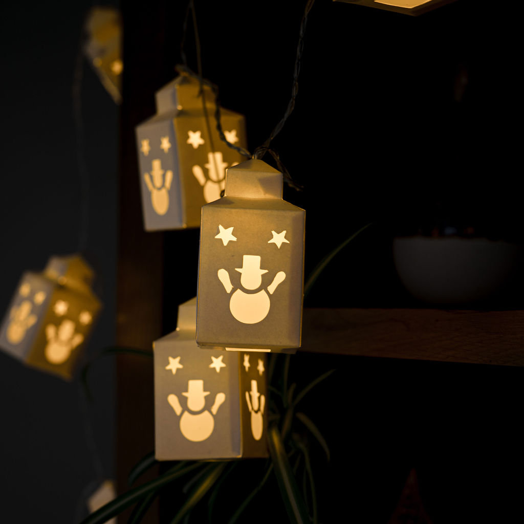 The Seasonal Aisle White Lantern Paper String Light | Wayfair.co.uk