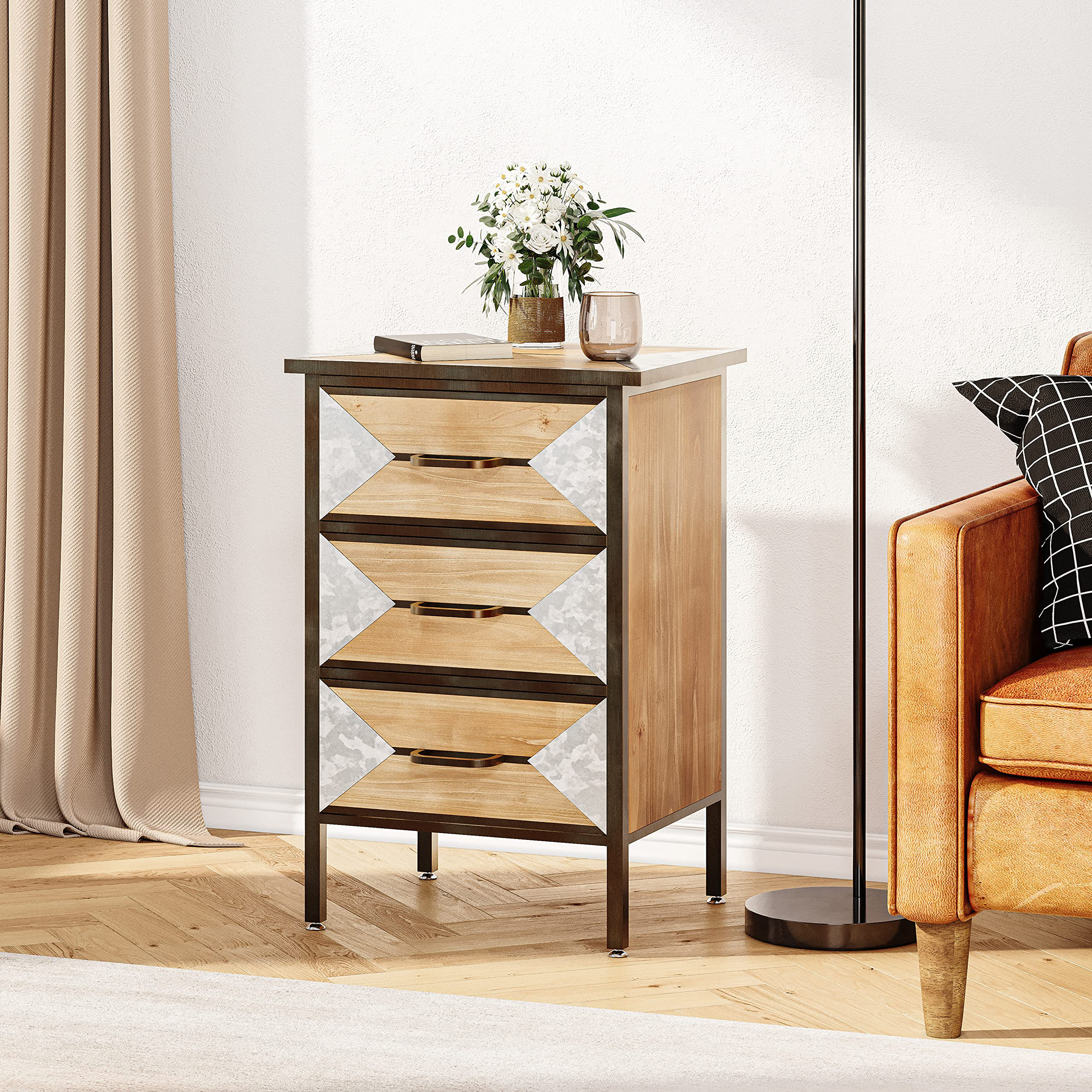 17 Stories Storage Cabinet With 3 Drawers | Wayfair