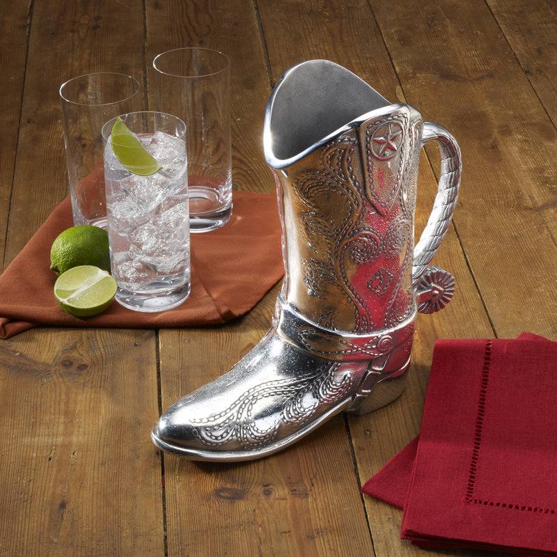 Wilton Armetale Cowboy Boot Pitcher | Wayfair