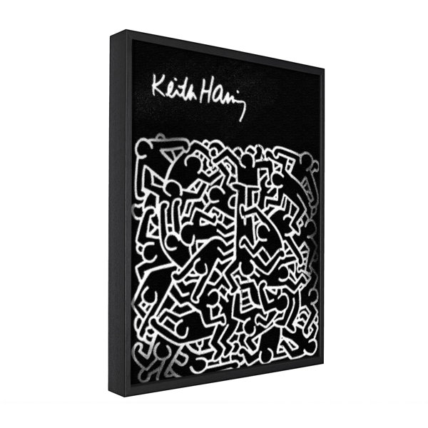 Ebern Designs Keith Haring People - Single Picture Frame Print on ...