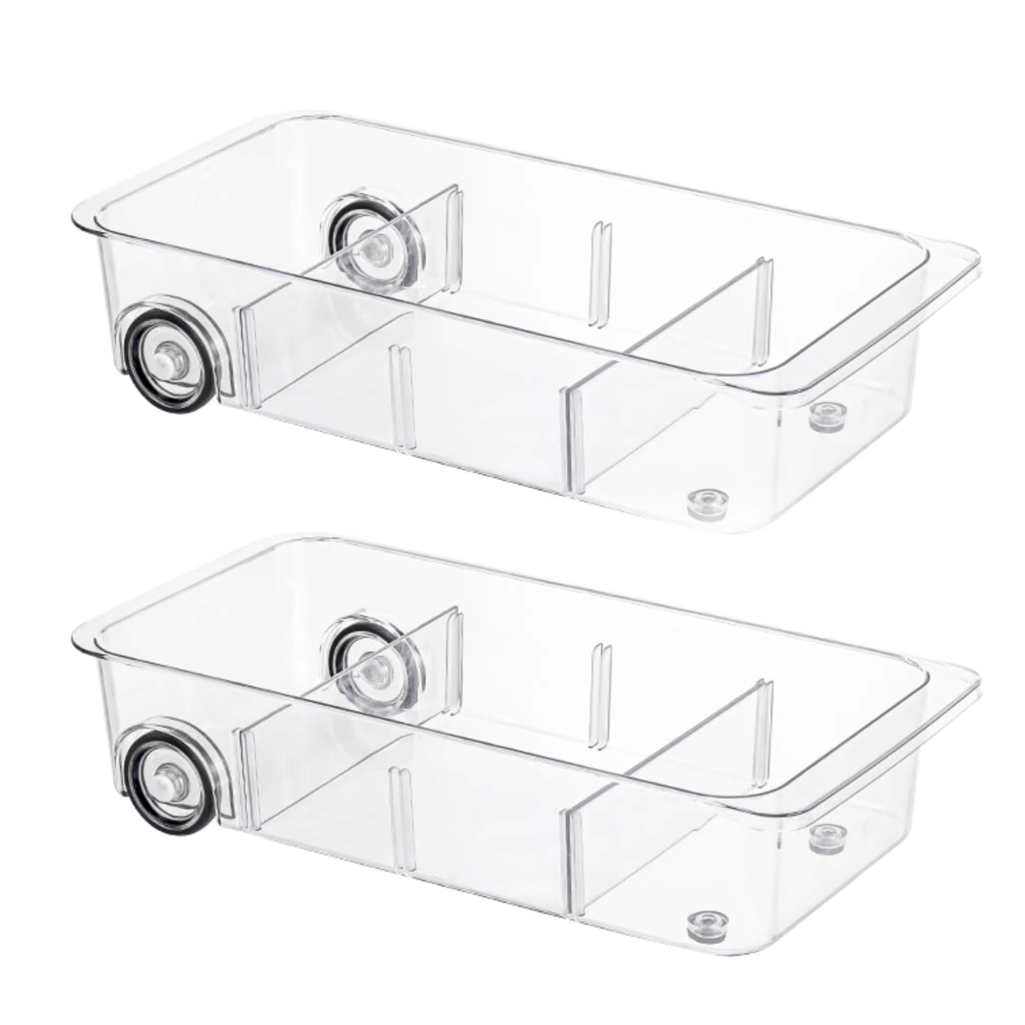 Prep & Savour Refrigerator Drawer Organizer And Storage Clear Design ...