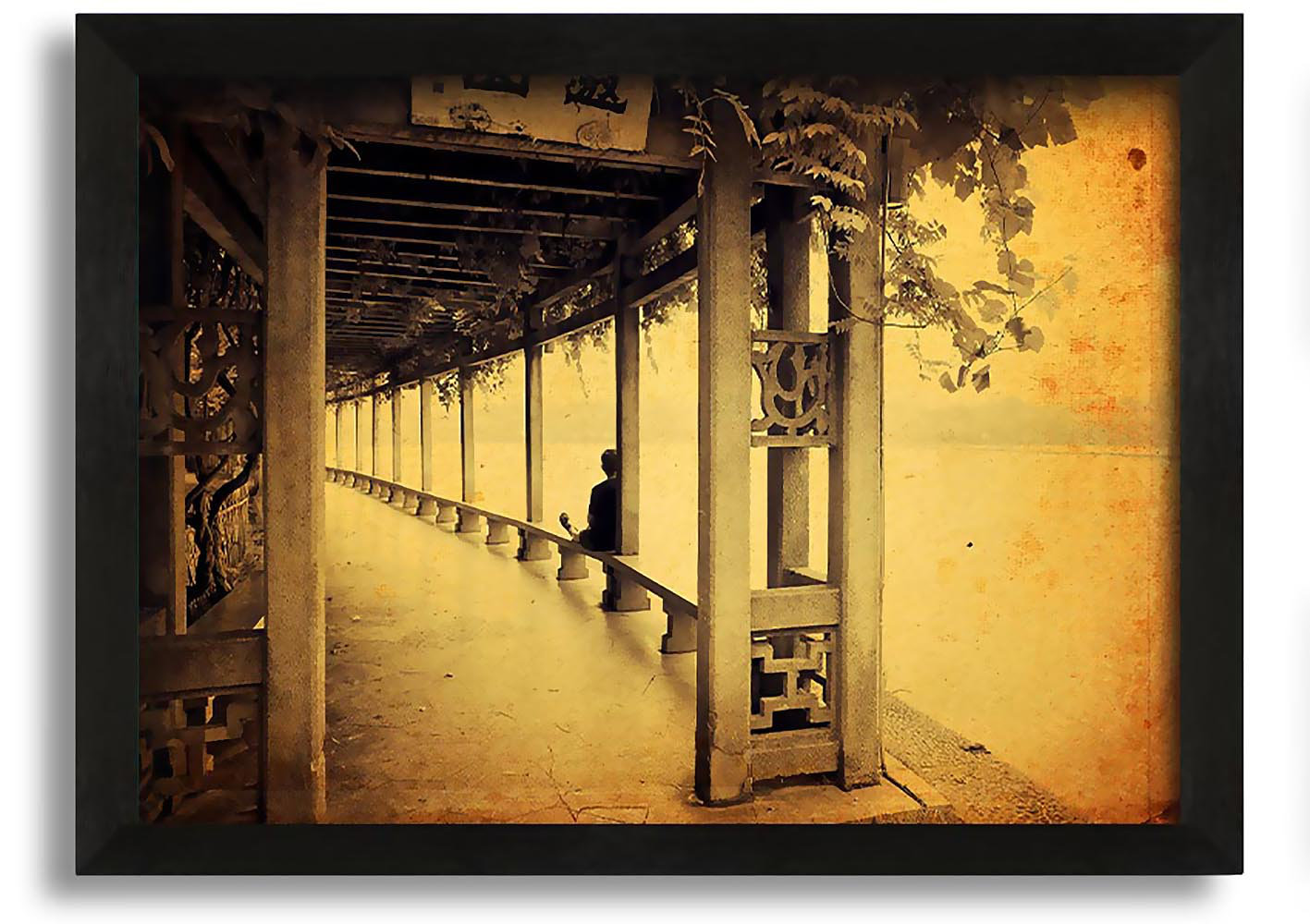Brayden Studio Peaceful Chinese Temple - Picture Frame Graphic Art on ...