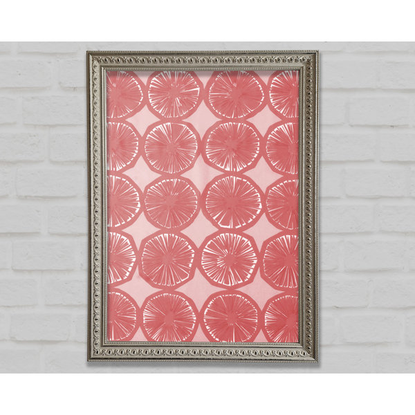 Rosalind Wheeler Segment Intervention Pink - Single Picture Frame Print ...