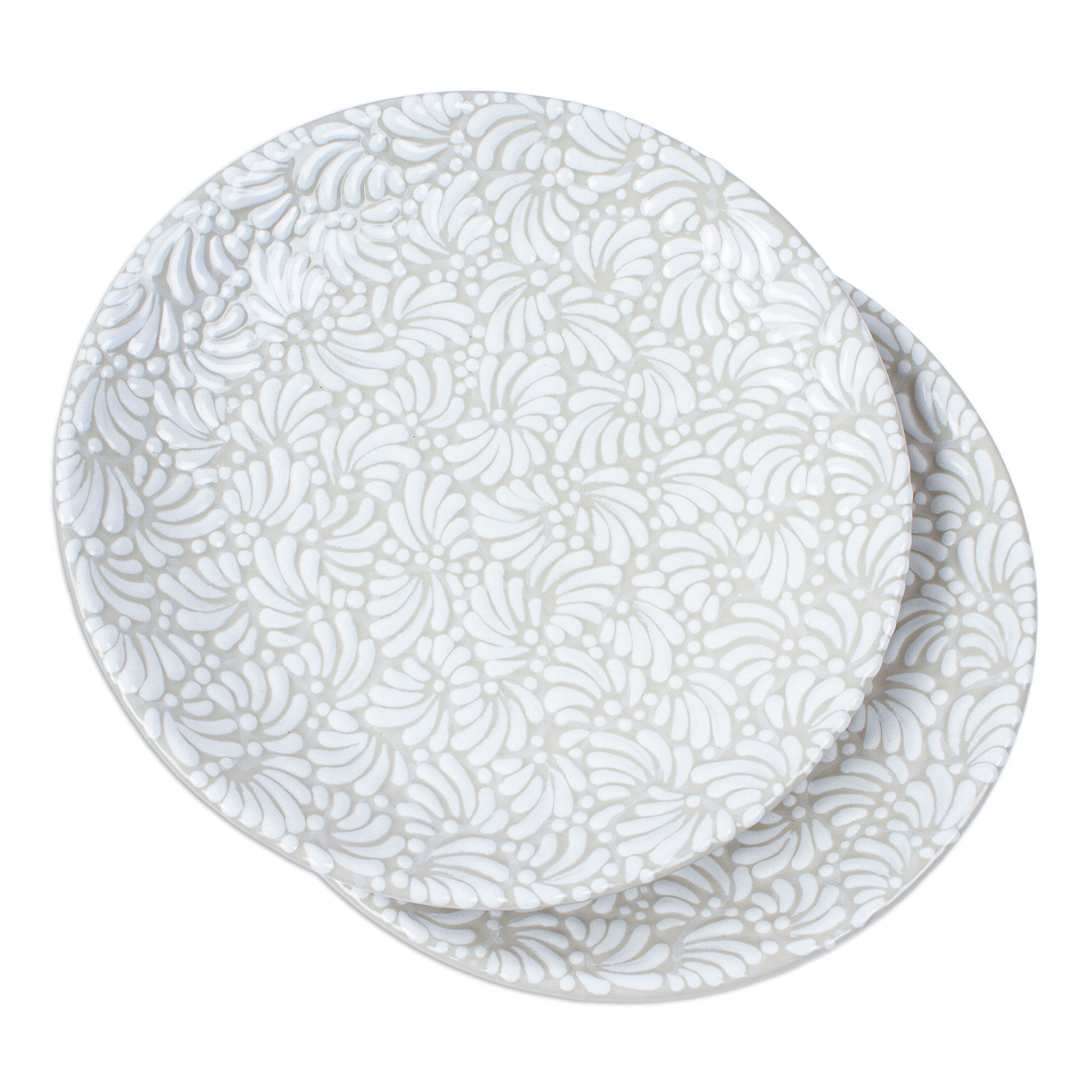 Everly Quinn Handmade Heavenly Spring Ceramic Luncheon Plates (Pair ...