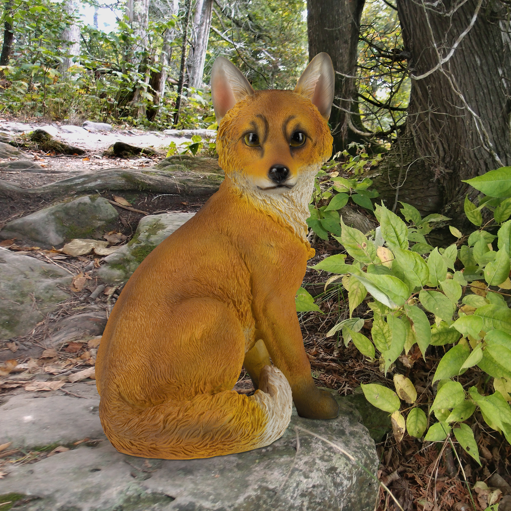 Design Toscano Woodie, the Woodland Fox Garden Statue & Reviews | Wayfair