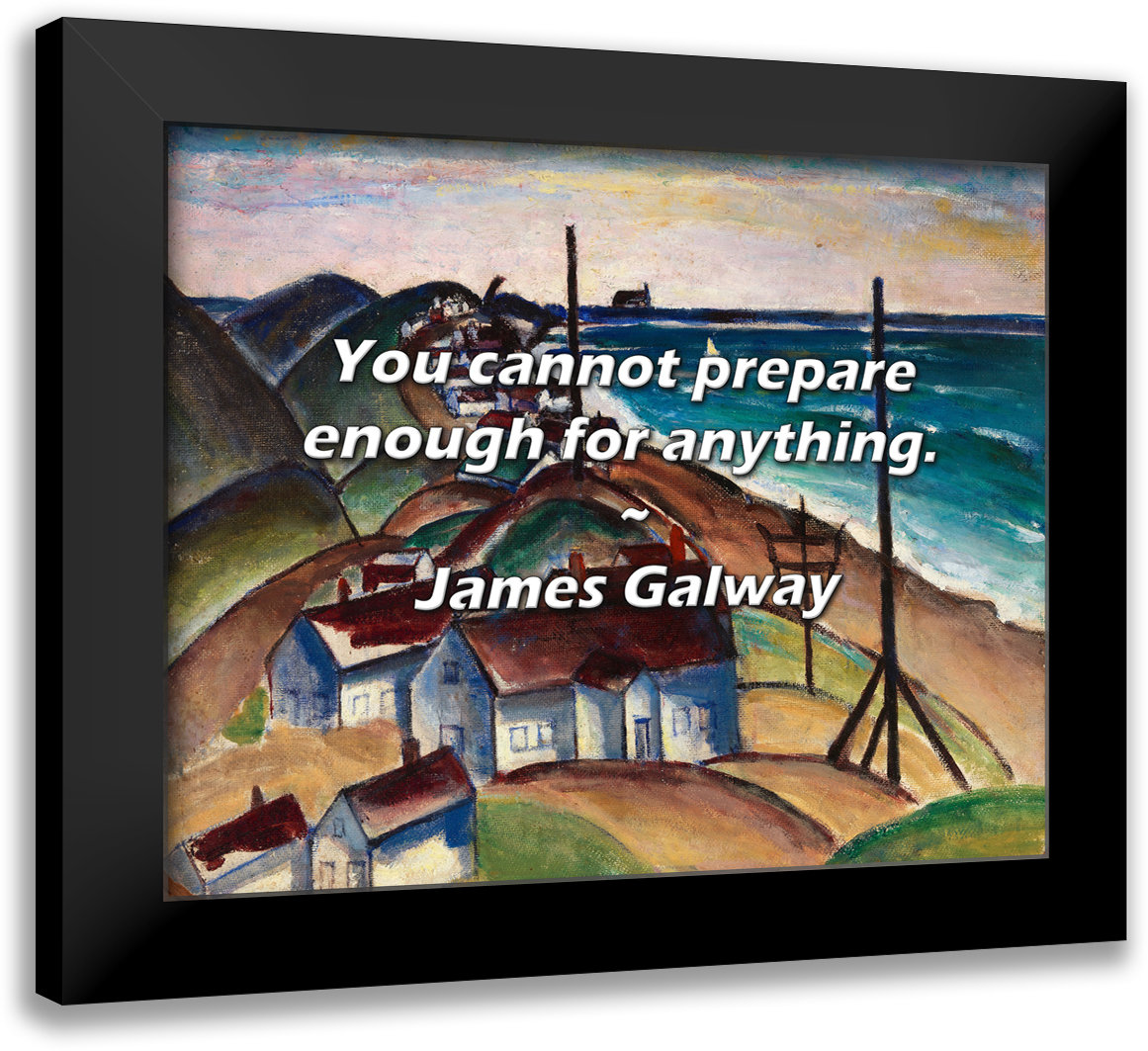Trinx James Galway Quote: You cannot prepare enough for anything. | Wayfair