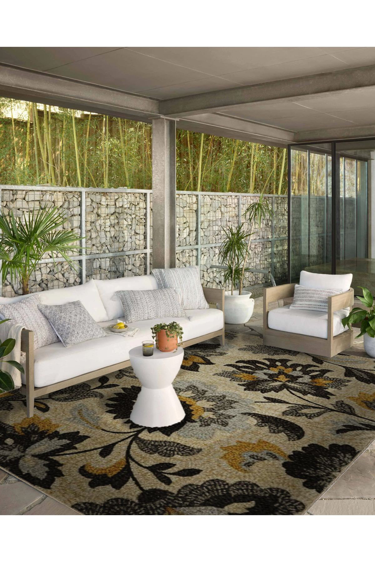 Hokku Designs Gray Modern Area Rug | Wayfair