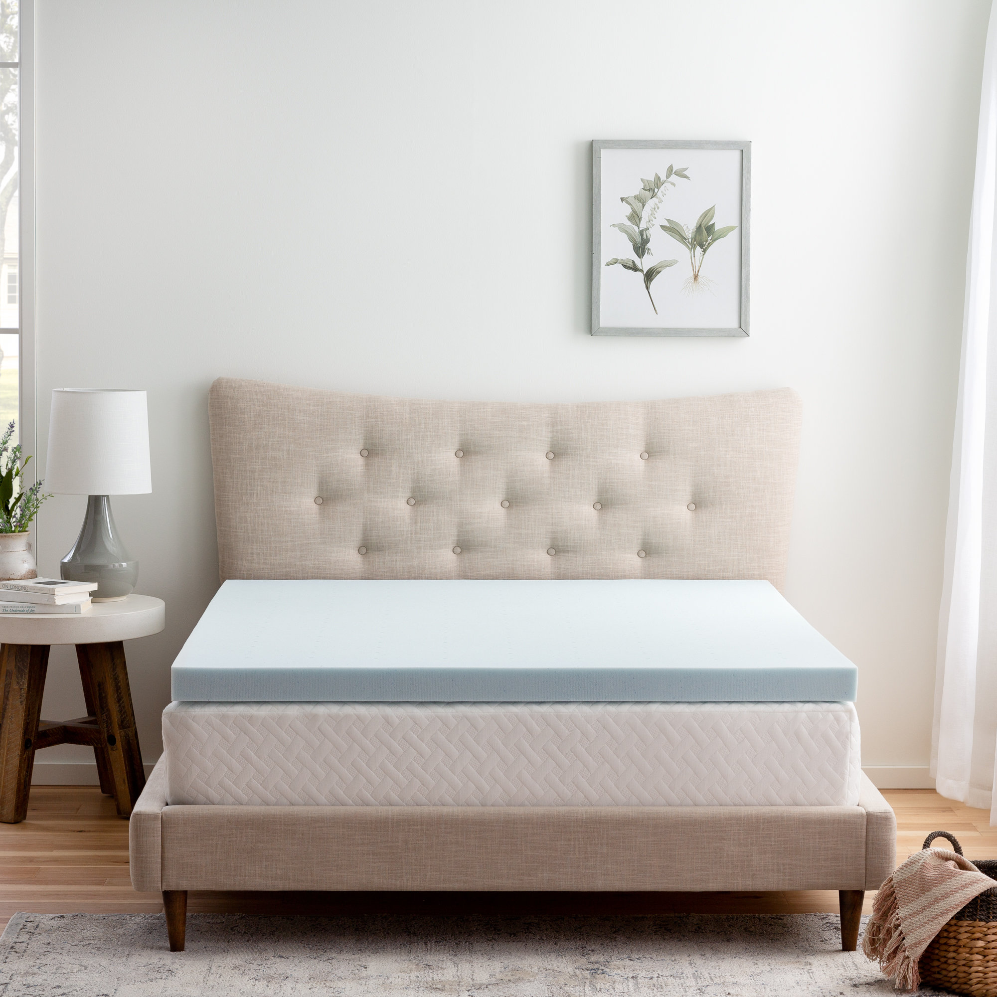 Alwyn Home Surmatelas en mousse viscoélastique gélifiée 3 po Mellery ...