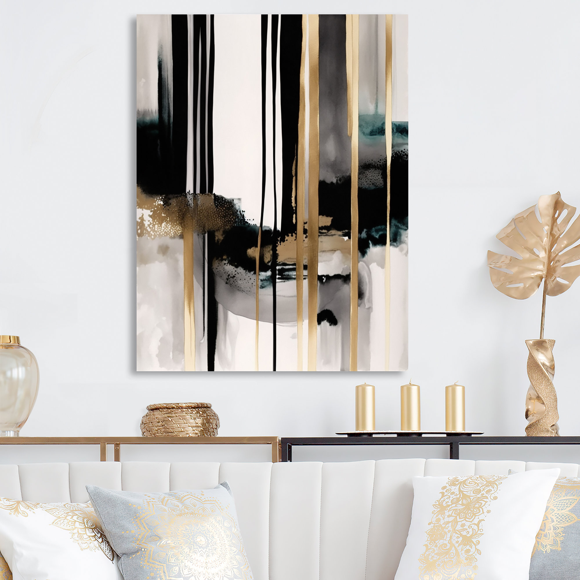 Everly Quinn Abstract Transitional Shapes IV - Abstract Shapes Framed ...