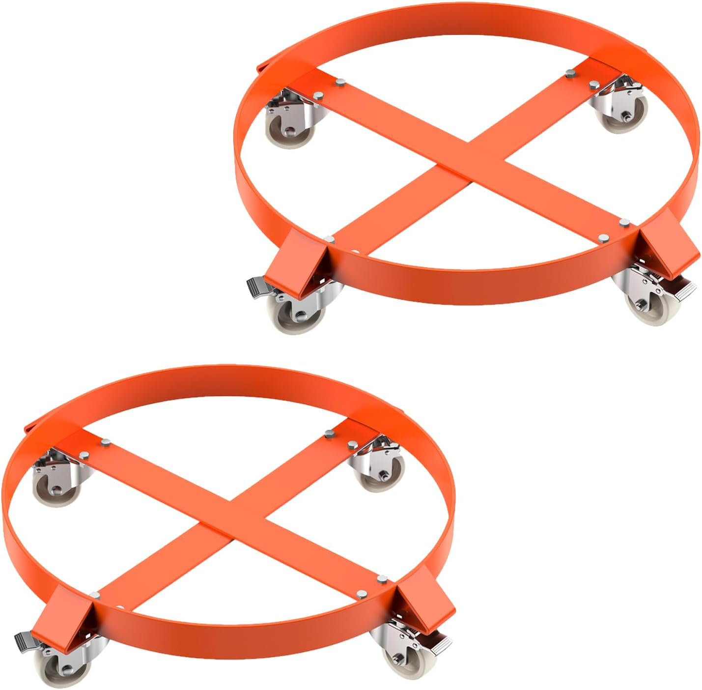 Yesurprise 1/2 Pack 55 Gallon Oil Drum Dolly with 4/5 Swivel Casters ...
