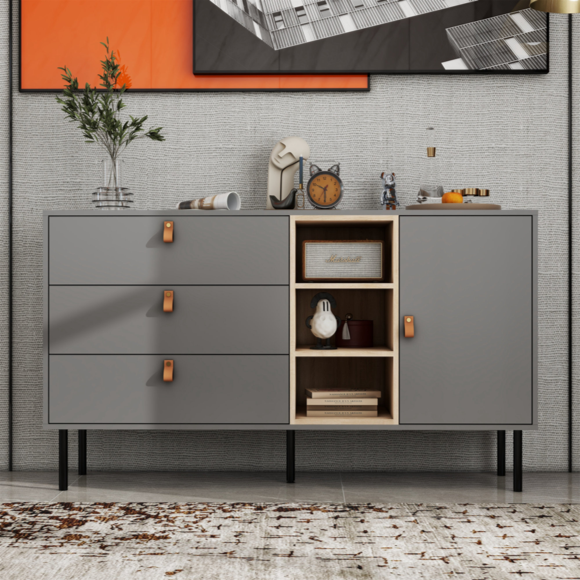 Ebern Designs Aadrith 55.12'' Sideboard | Wayfair