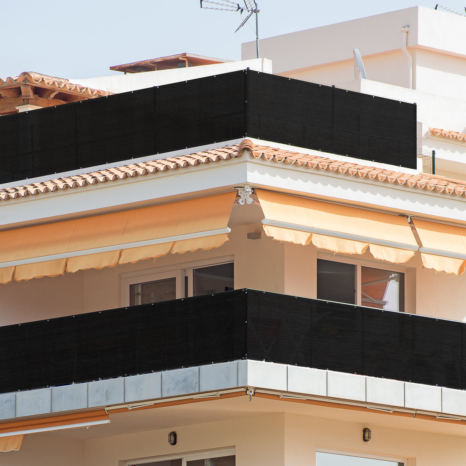 BTY Black Polyethylene Porch And Stair Railings | Wayfair