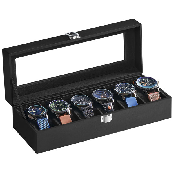 17 Stories Medium Density Fibreboard Watch Box + Dividers | Wayfair.co.uk
