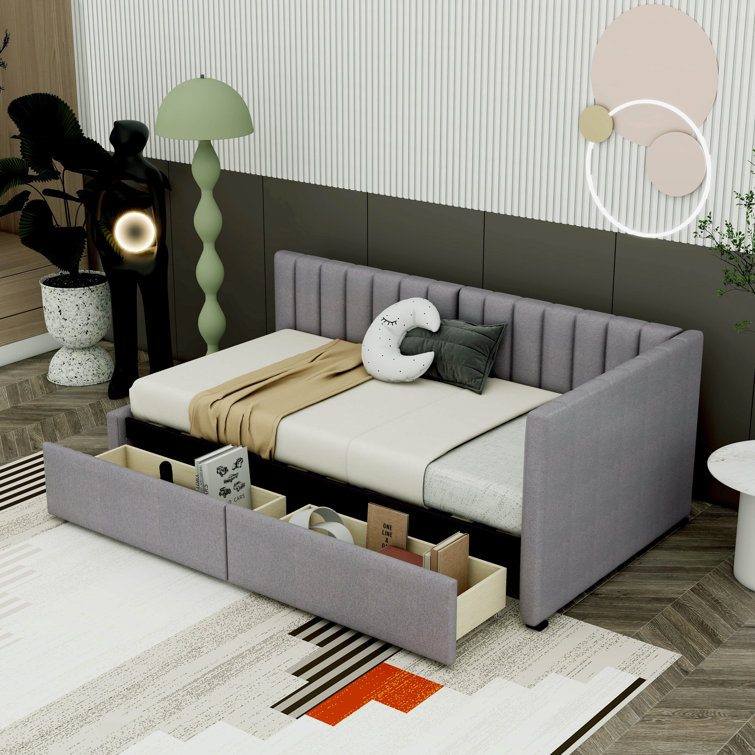 Ebern Designs Levorne Upholstered Platform Storage Bed | Wayfair