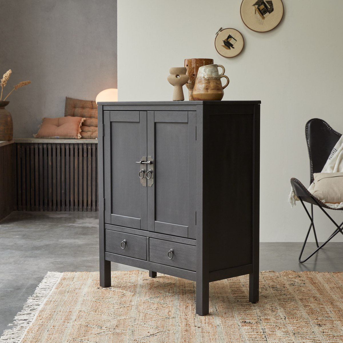 Tikamoon Thaki Solid Wood Accent Cabinet | Wayfair